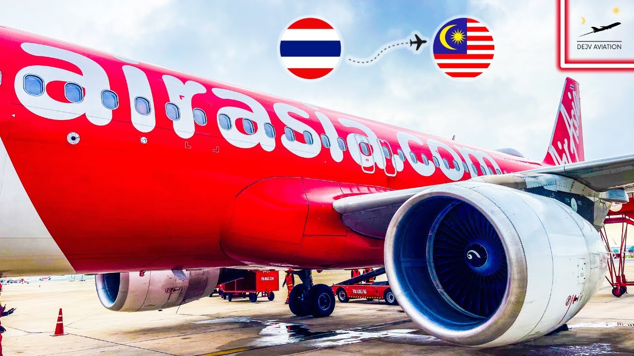 [4K] TR | My first flight with AIRASIA :D | Airbus A320 AirAsia ...