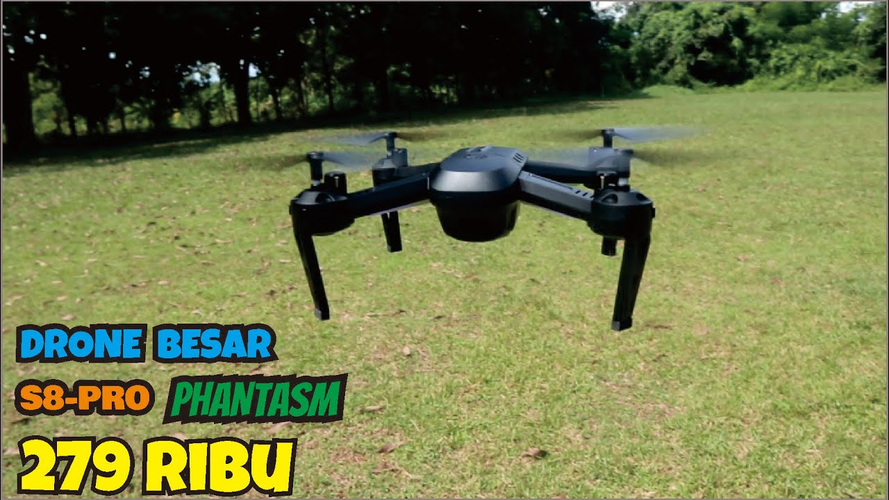 Drone s8 drone murah dari shopee - besar tapi kuat lawan angin - YouTube