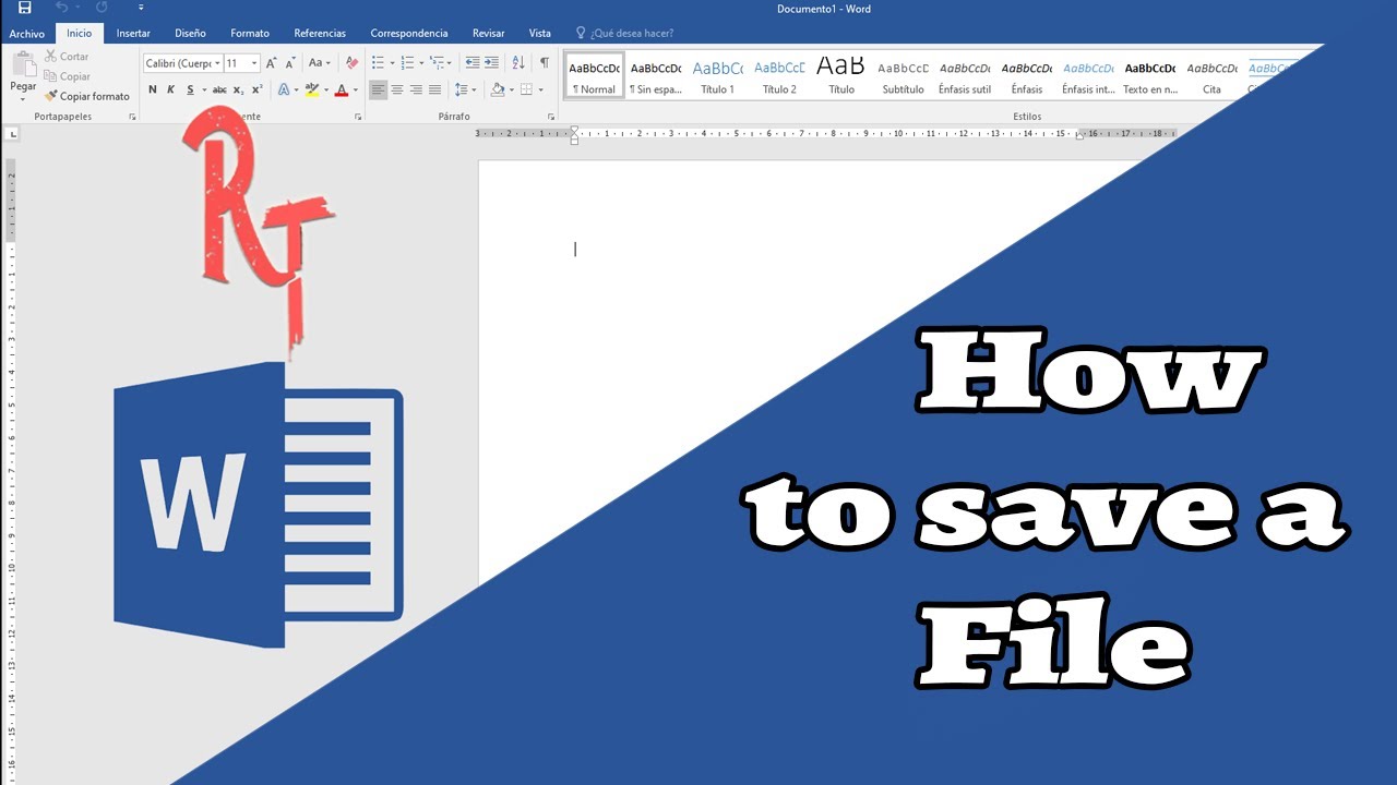How To Save A File Microsoft Word YouTube How To Save A File Microsoft Word YouTube