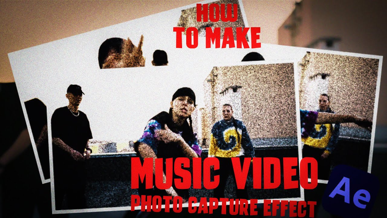 How to make music video photo capture effects in After Effects - YouTube