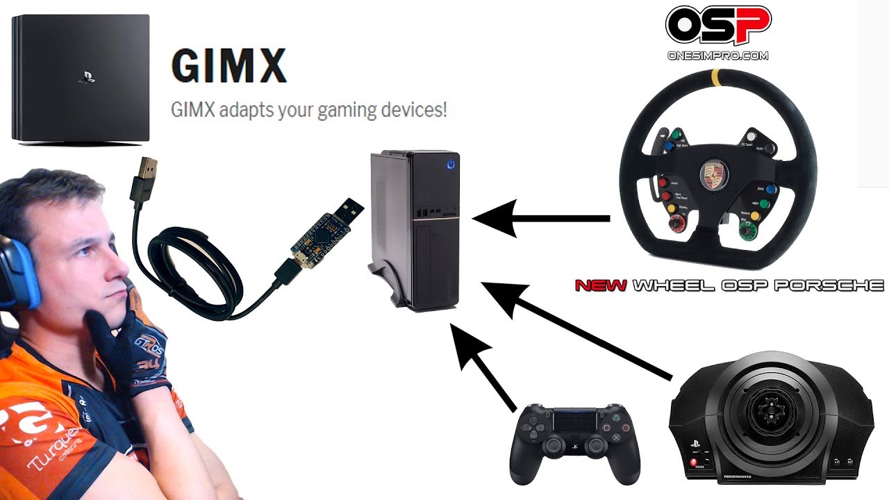 TUTORIAL GIMX - Mi nuevo VOLANTE ONESIMPRO en PS4 | GTro_stradivar ...