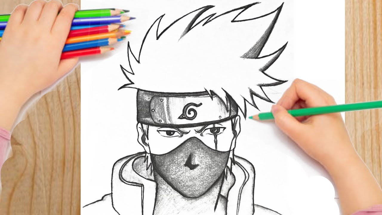 Kakashi Hatake drawing step by step | Anime drawing | GL Drawing | Easy ...