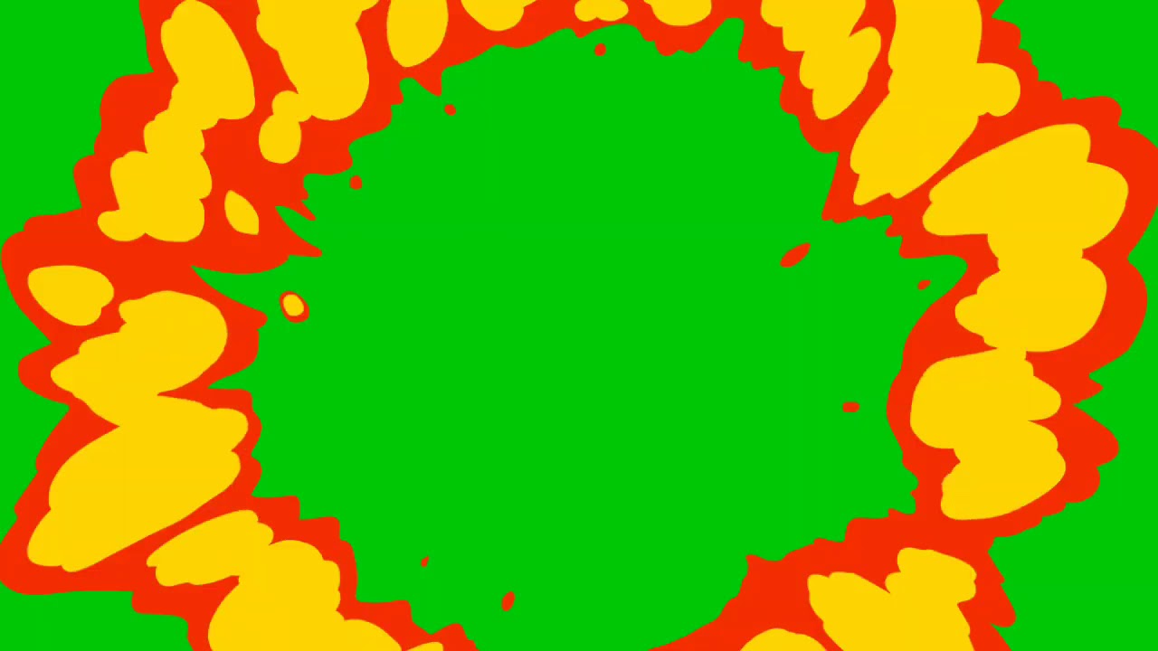 Transition explosion fond vert - YouTube