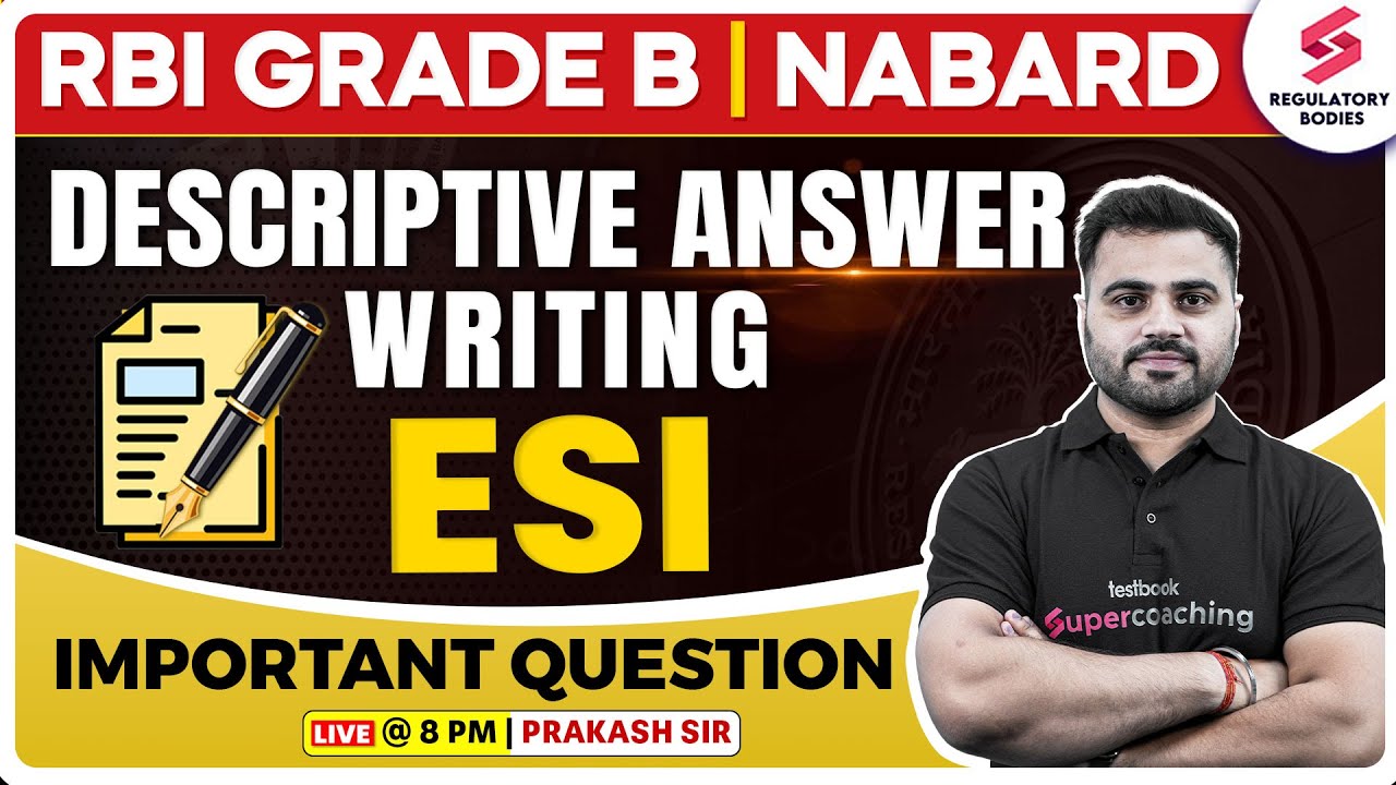 Descriptive Writing for RBI Grade B | NABARD | ESI Descriptive Writing ...