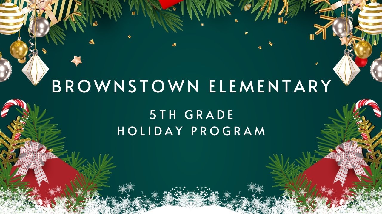 5th Grade Holiday Program - YouTube