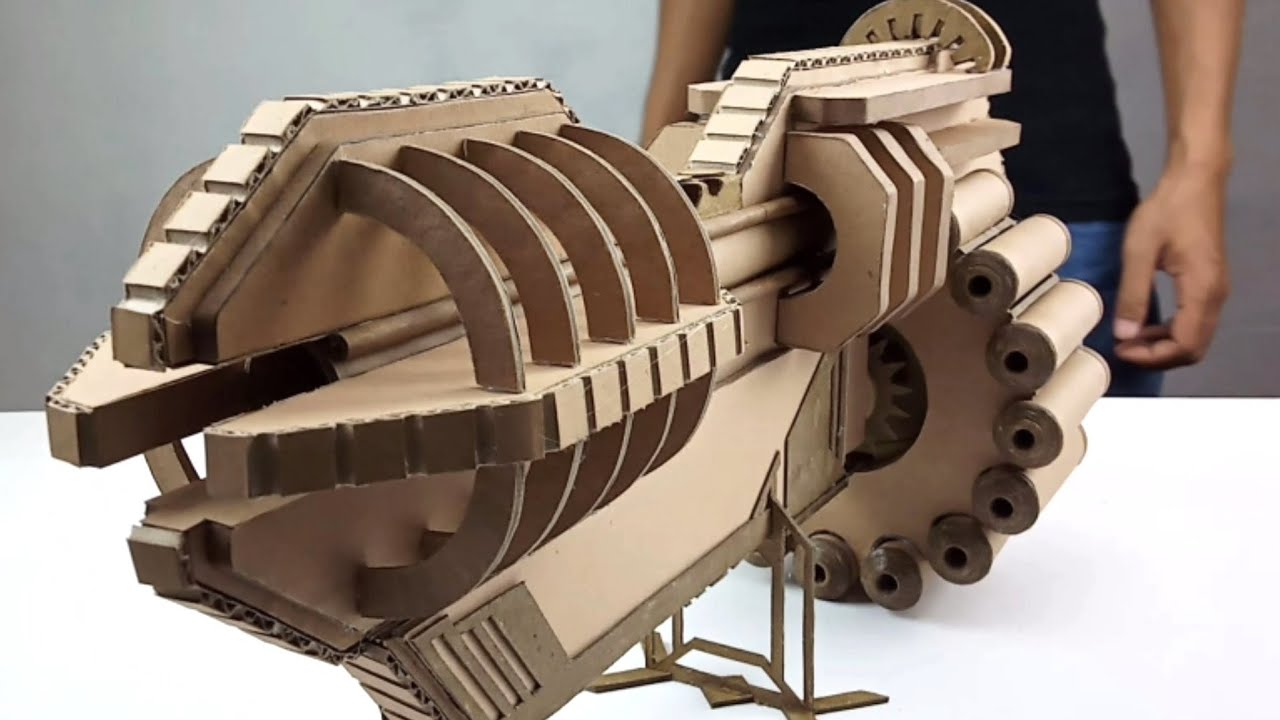 The Amazing Cardboard Gun DIY - YouTube