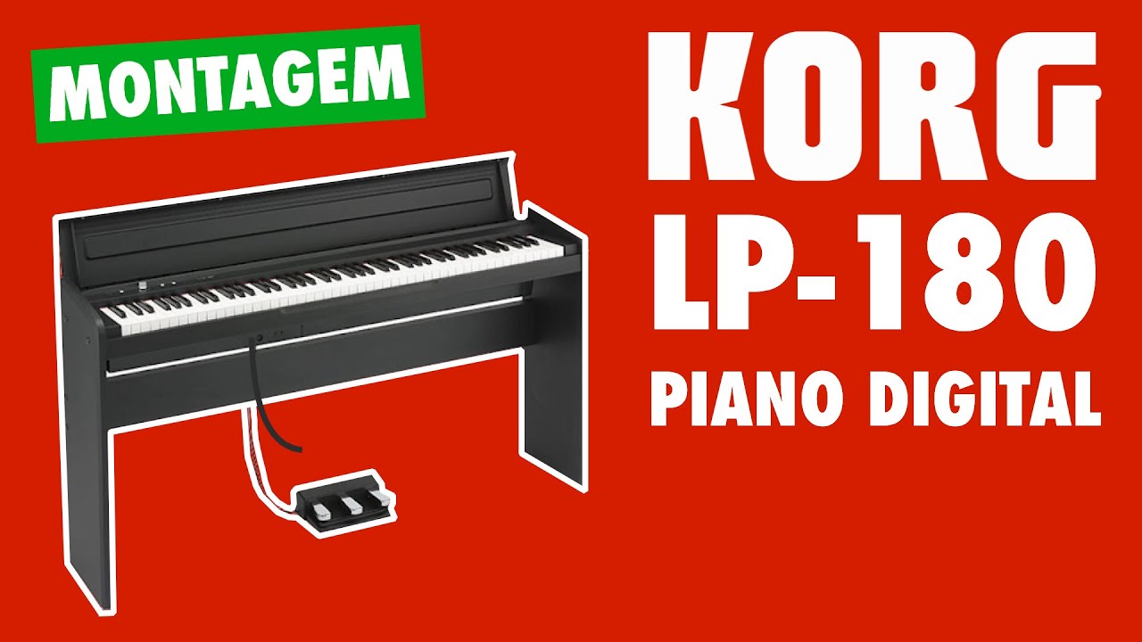 PIANO DIGITAL: KORG LP-180 | UNBOXING + MONTAGEM + REVIEW + TESTE - YouTube