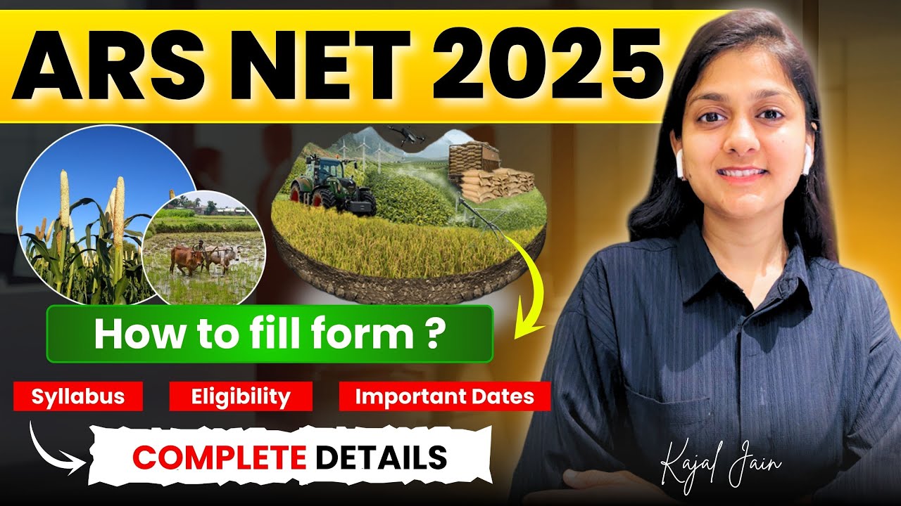 ARS- NET 2025 I How to Fill form I Eligibility I Syllabus I ICAR NET ...