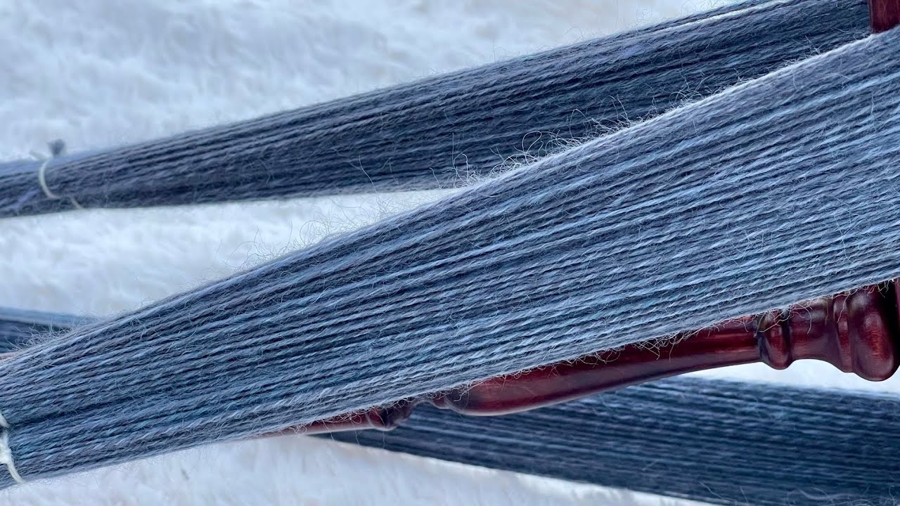 Spinning A 3-ply Sock Yarn From SW Merino/Mohair Locks Batt - YouTube