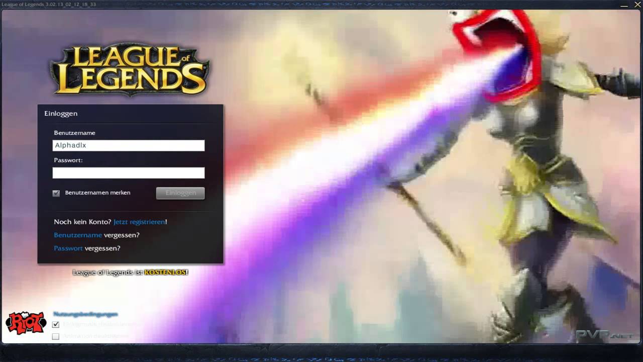 Mein League of Legends Login Screen xD - YouTube