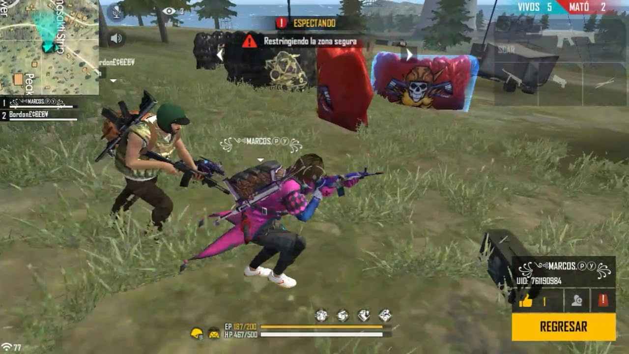 FREE FIRE PARAGUAY MARCOS PY vuelve a hacer de la suya en sala PVP ...