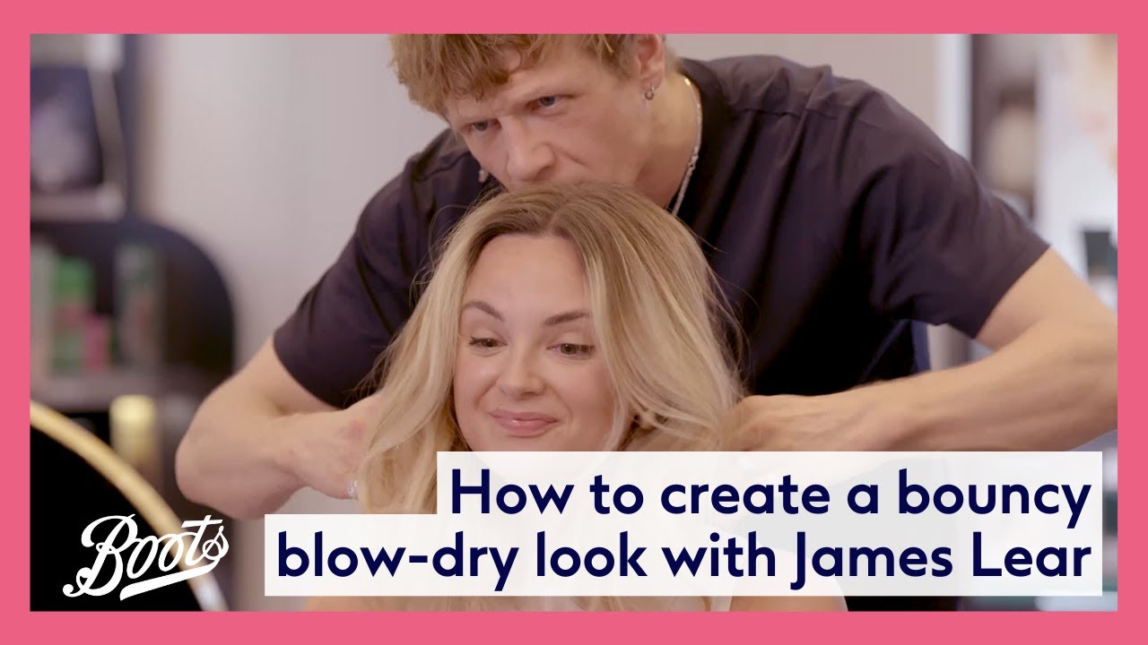 How to create a quick, bouncy blow-dry look on dry hair with James Lear ...