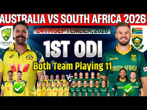 Australia Tour Of Australia 2026|Australia Vs South Africa 1st Odi Match Strongest Playing 11 2026|