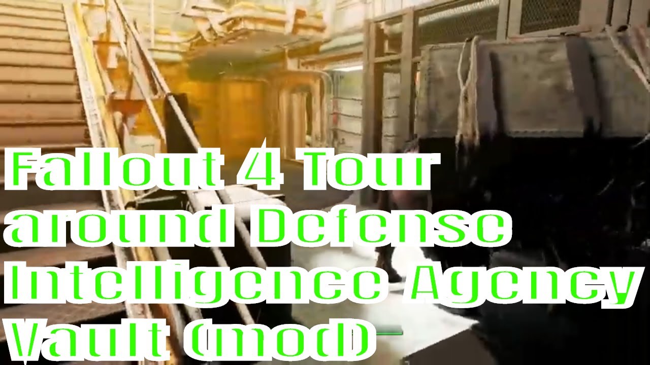 Fallout 4 Tour around Defense Intelligence Agency Vault (mod) - YouTube