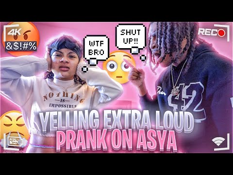 YELLING EXTRA LOUD PRANK ON ASYA‼️*GONE WRONG😰*(SHE GOT PISSED OFF😡)
