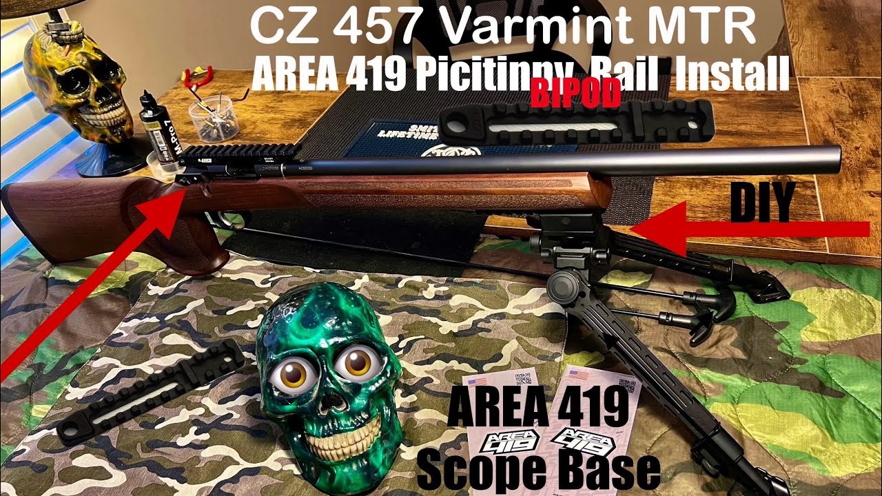 CZ 457 MTR /Area 419 / IBP.Improved Bipod Picatinny DIY-INSTALL & AREA ...