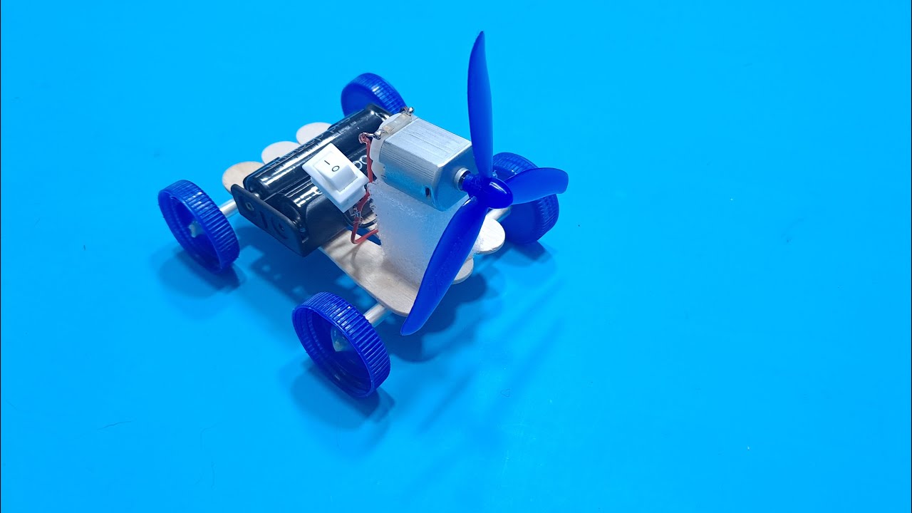 How to Make a Fast DIY Propeller Car with Popsicle Sticks & Caps - YouTube