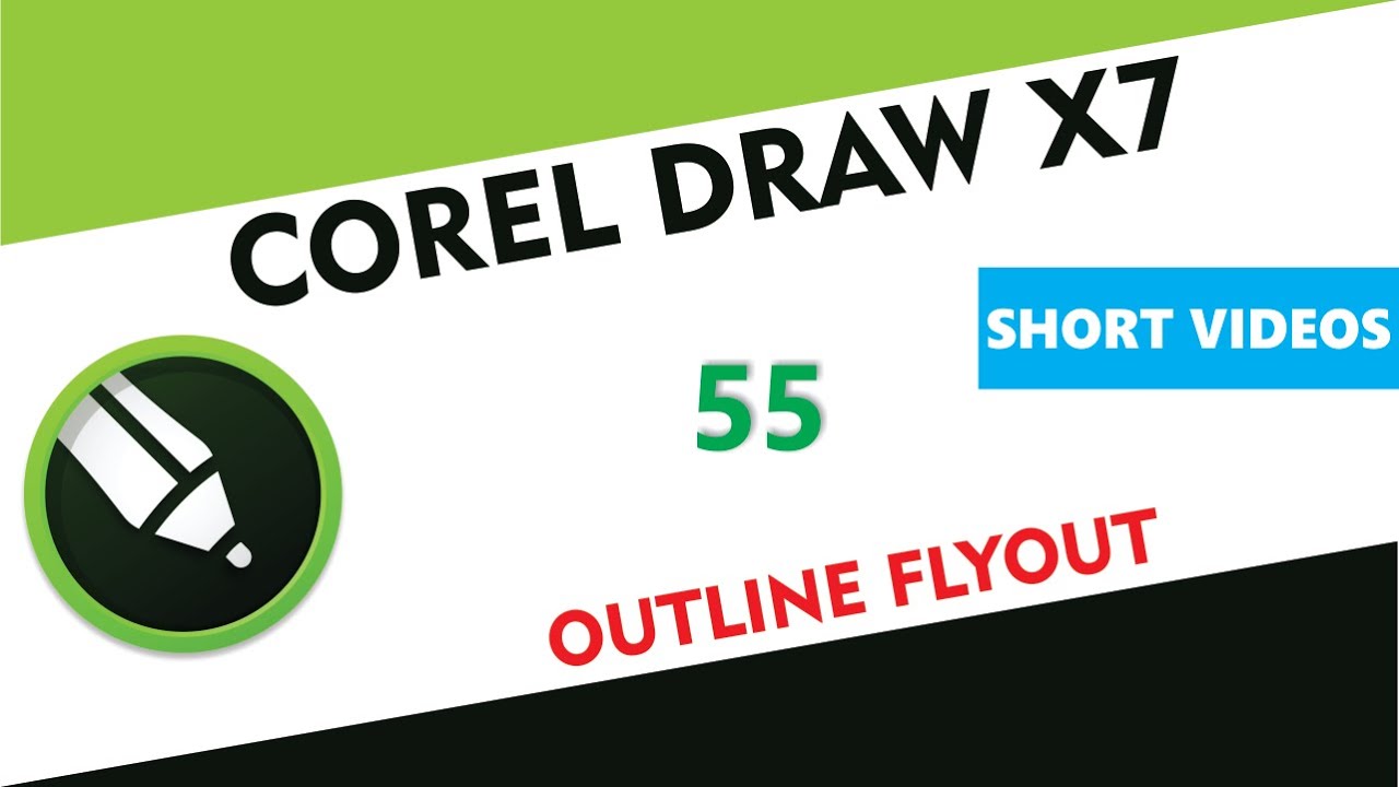 How to show Outline Pen Flyout - Corel Draw X7/X9 - Tutorial 55 - Short ...