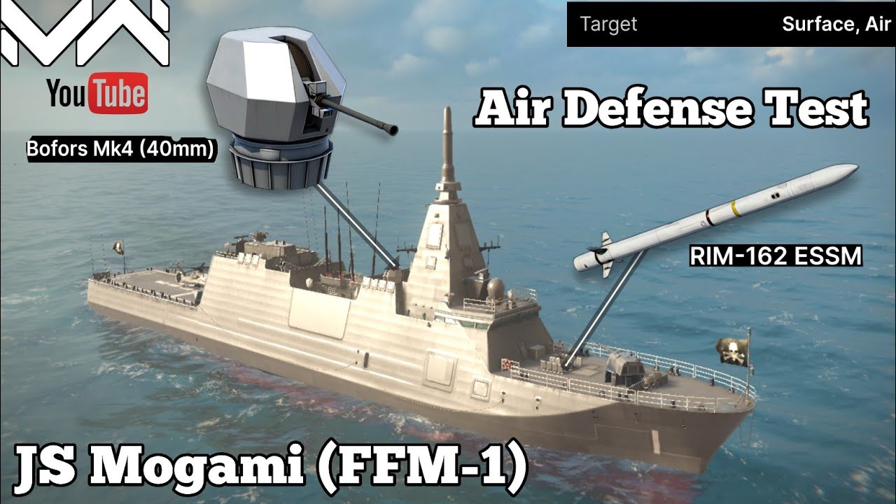 JS Mogami Ship's Air Defense Test - Modern Warships - YouTube
