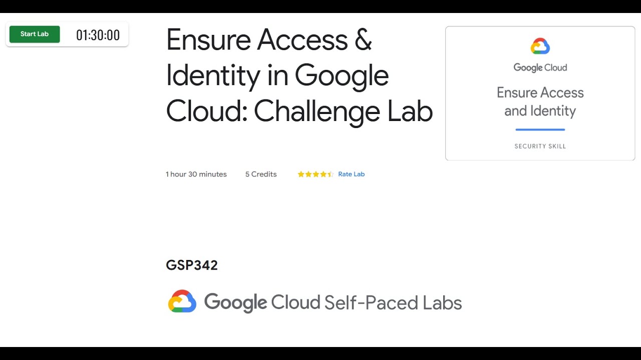 Qwiklabs -Ensure Access & Identity in Google Cloud: Challenge Lab ...