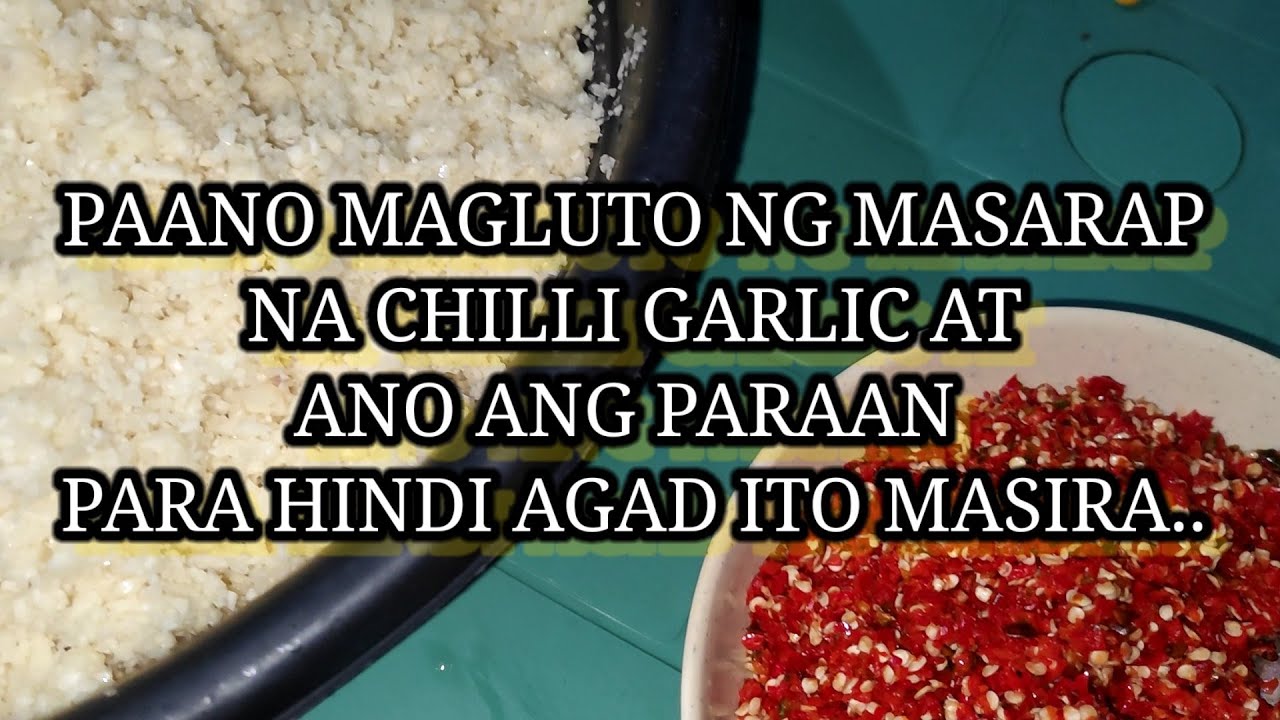 Paano Lutuin Ang Chilli Garlic Siomai Sauce Recipe Chilli Garlic