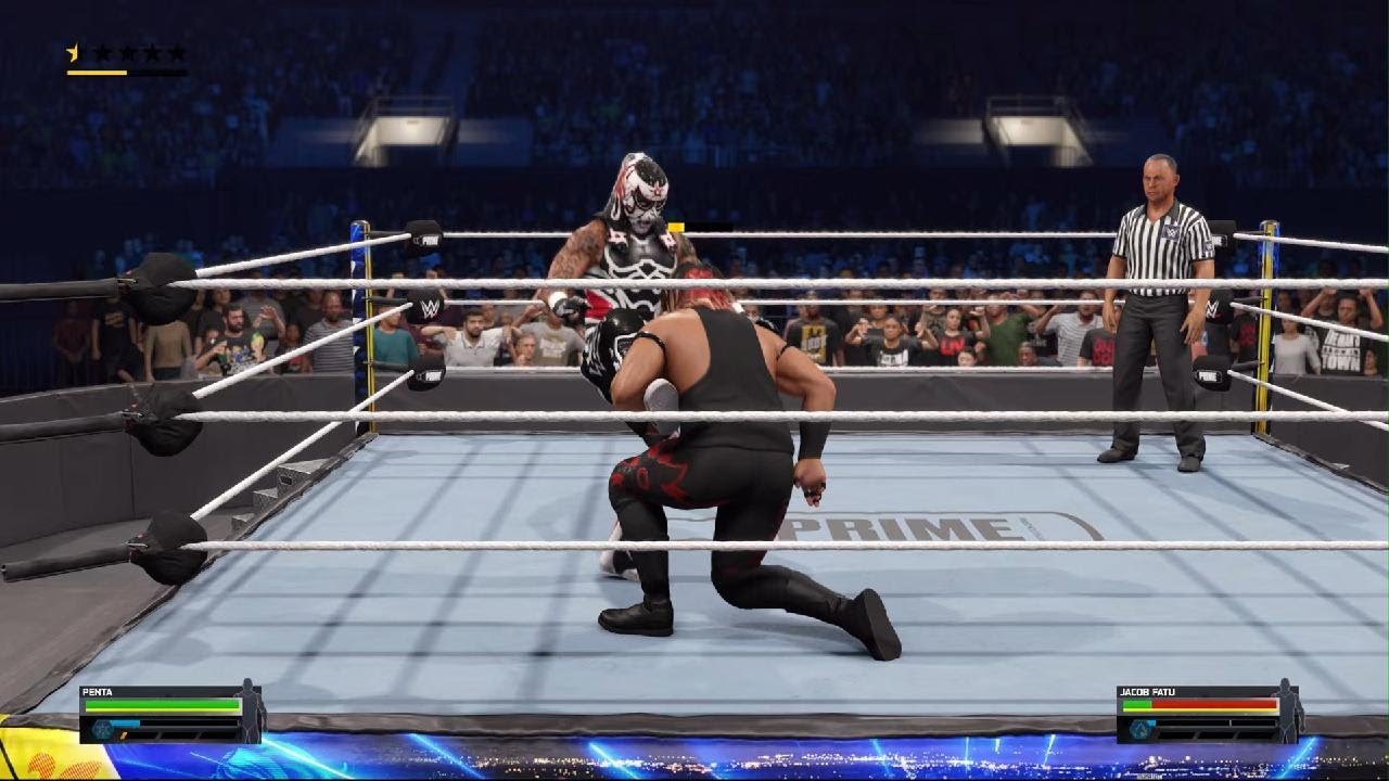 WWE 2K25 Penta versus Jacob Fatu - YouTube