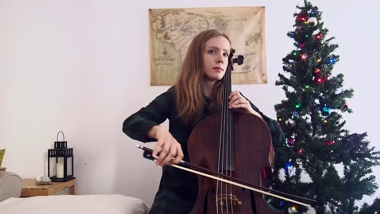LOTRO Yule Festival Theme for 5 cellos cover - YouTube