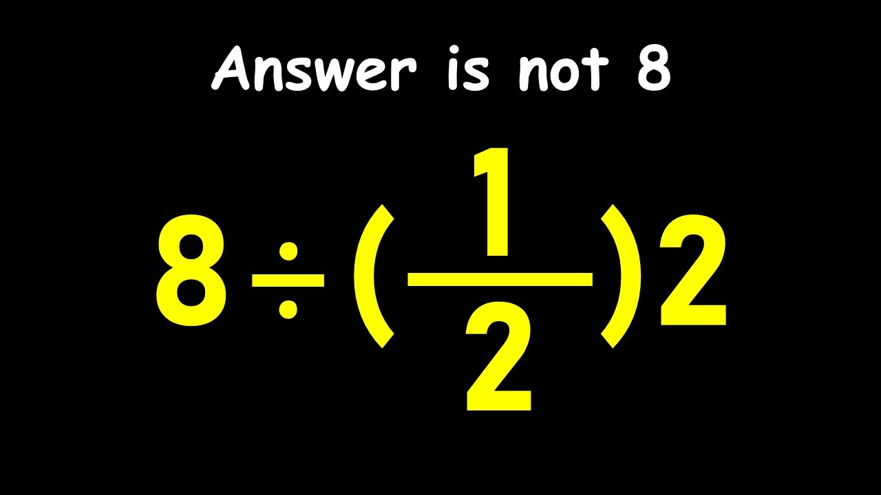 Most People Get This Math Question Wrong! - YouTube