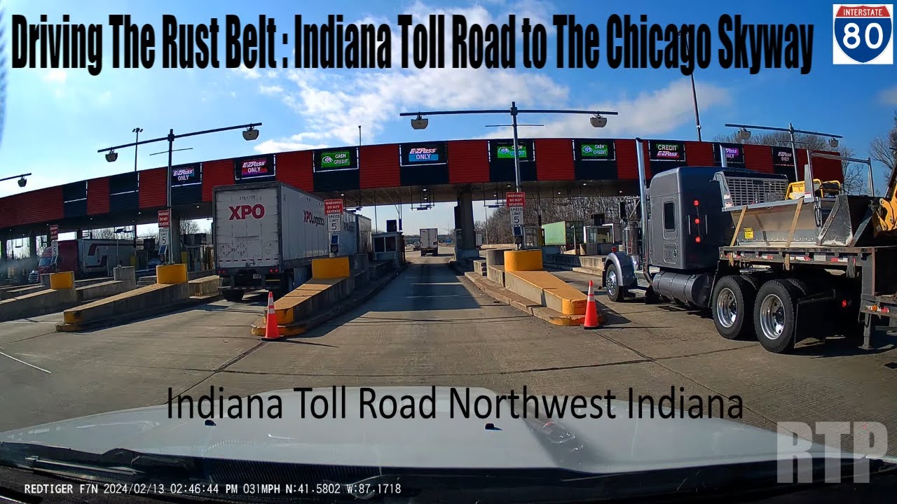 Driving the Rust Belt: Indiana Toll Road to Chicago Skyway - YouTube