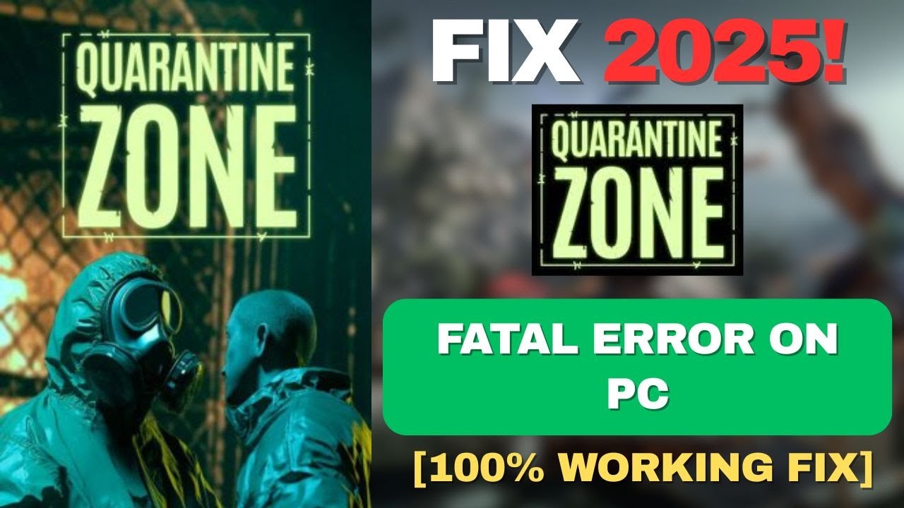 Fix Quarantine Zone: The Last Check Demo Fatal Error on PC | Easy Crash ...