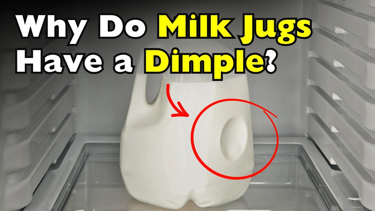 Why Do Plastic Milk Jugs Have a Large Dimple on the Side? [ID0711 ...