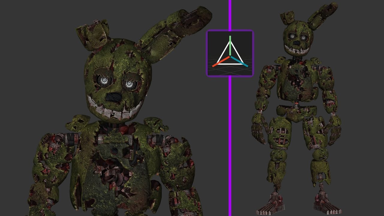 Springtrap for Prisma 3D - Improved FNaF: Help Wanted model - DOWNLOAD ...
