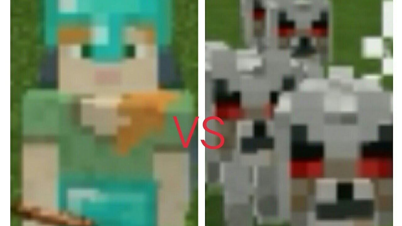 Me Vs angry wolf in Minecraft - YouTube