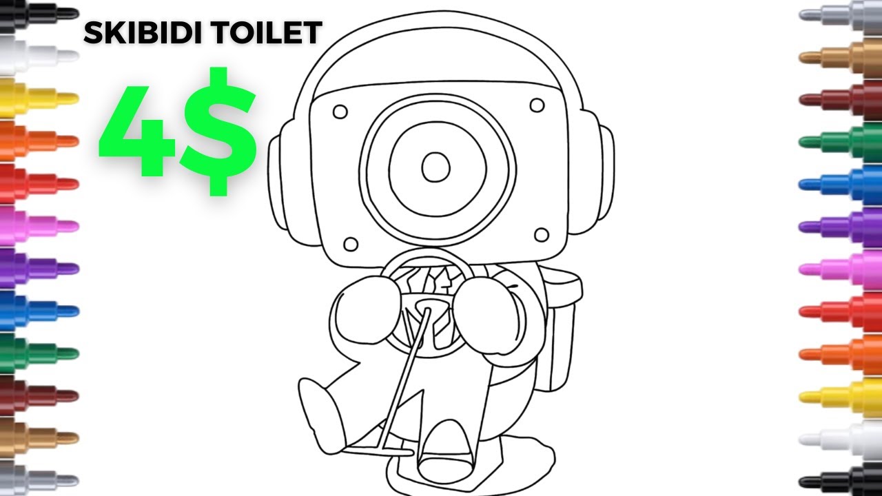 Chibi Speakerman Images To Color Skibidi Toilet - YouTube
