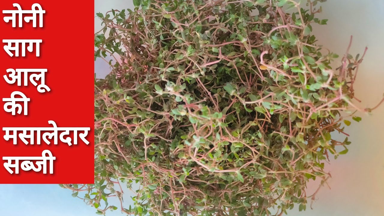 नोनी साग और आलू की सब्जी।नोनी साग की ग्रेवी वाली सब्जी।Noni sag aloo ...