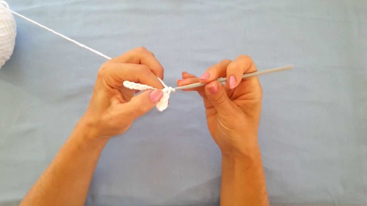 Lär dig att virka luftmaskor och fasta maskor - YouTube