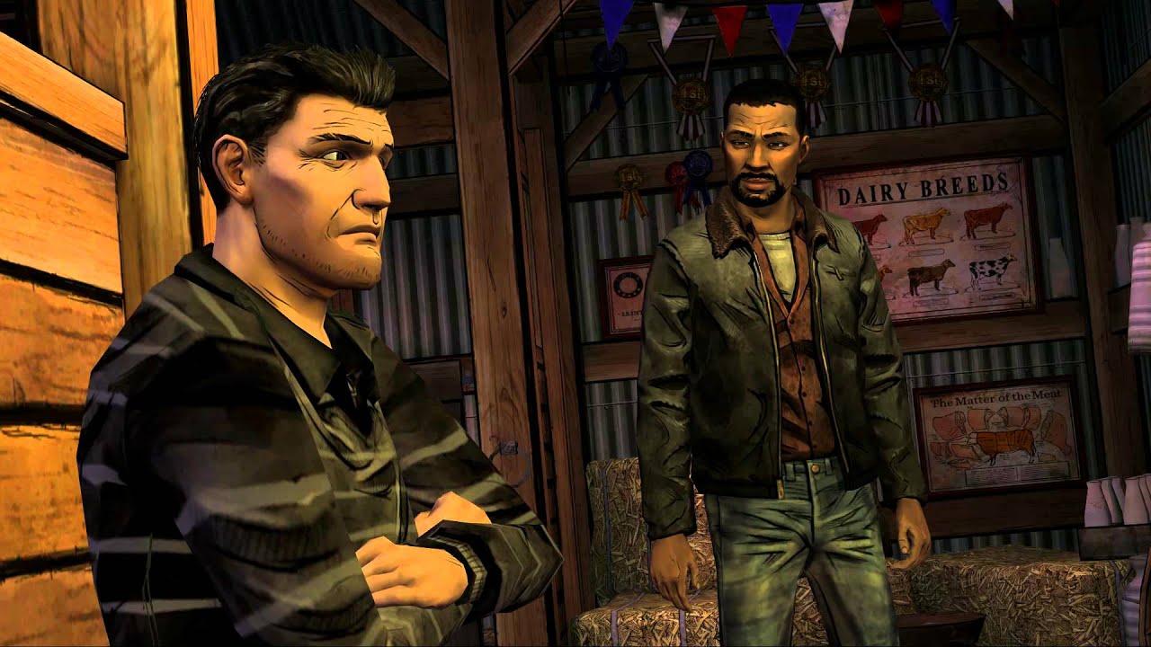 The Walking Dead [Game] - Random Line by Lee and Andy - YouTube