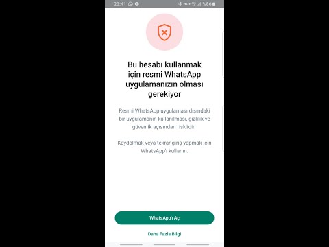 Lütfen Resmi Whatsapp Uygulamasını yükleyin Hatası Detaylı Çözüm