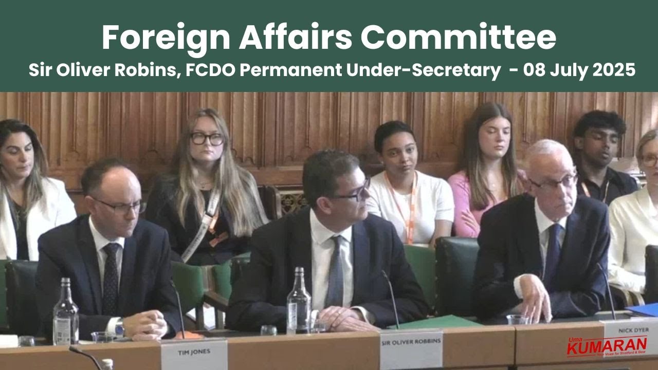 Foreign Affairs Committee: Sir Oliver Robins, FCDO Permanent Under ...
