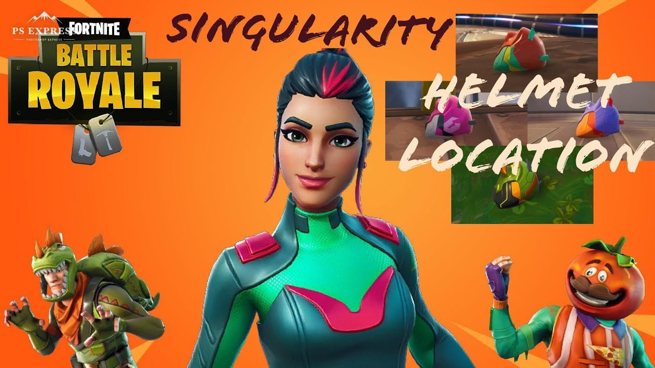 SINGULARITY Skin Colors & UNLOCK ALL Helmet Locations - Fortnite - YouTube