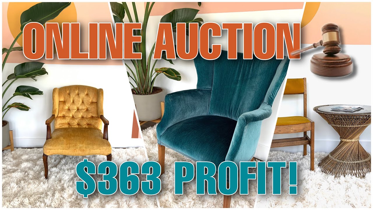 How To Make Money Flipping Furniture Part 4: Online Auctions - YouTube