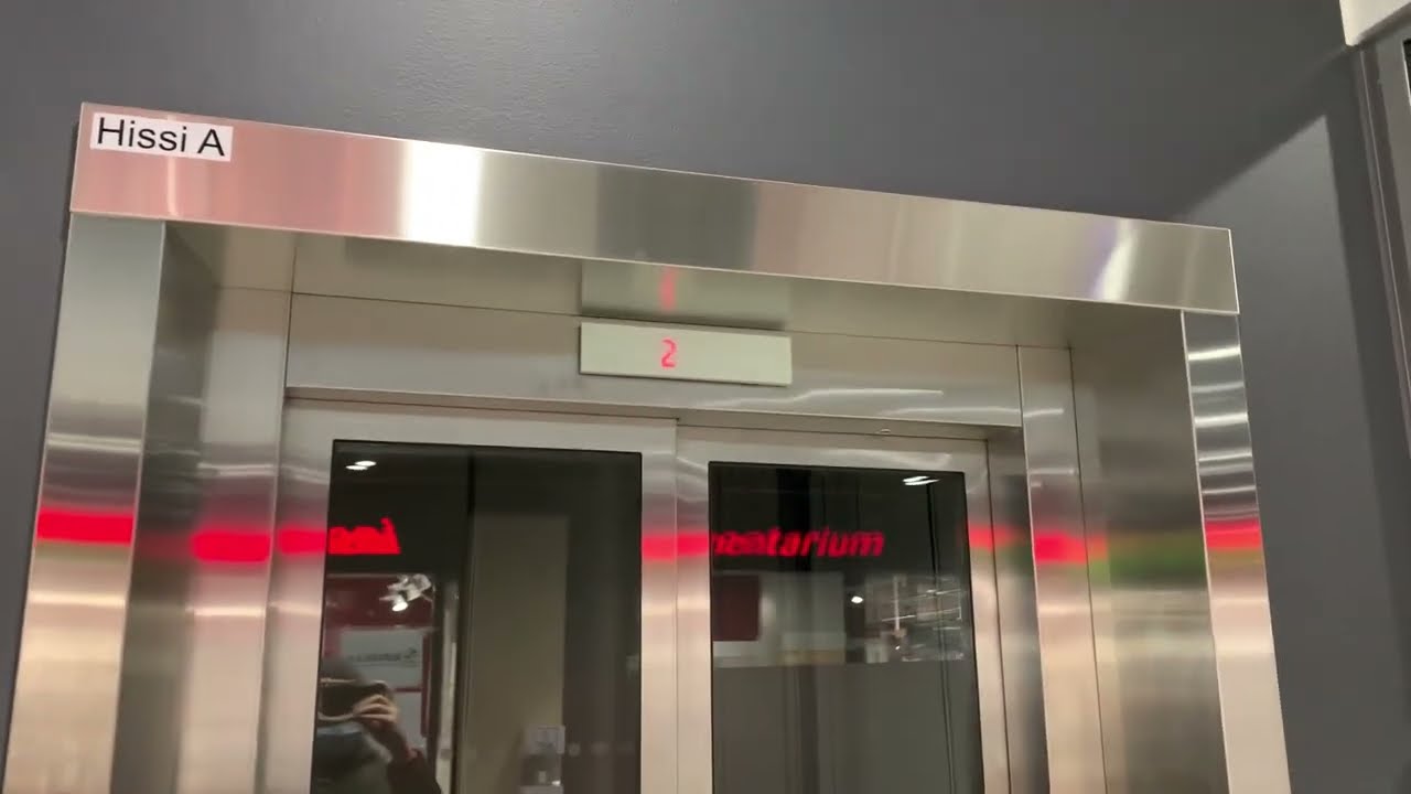2018 Schindler 5500 Linea 300 MRL traction elevator @ Saari shopping ...
