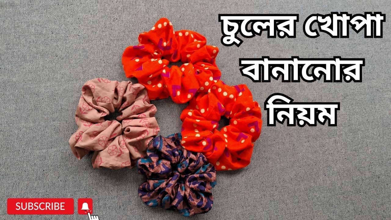 Rules for making hair buns | How To Make A Scrunchies | Day Hand ...