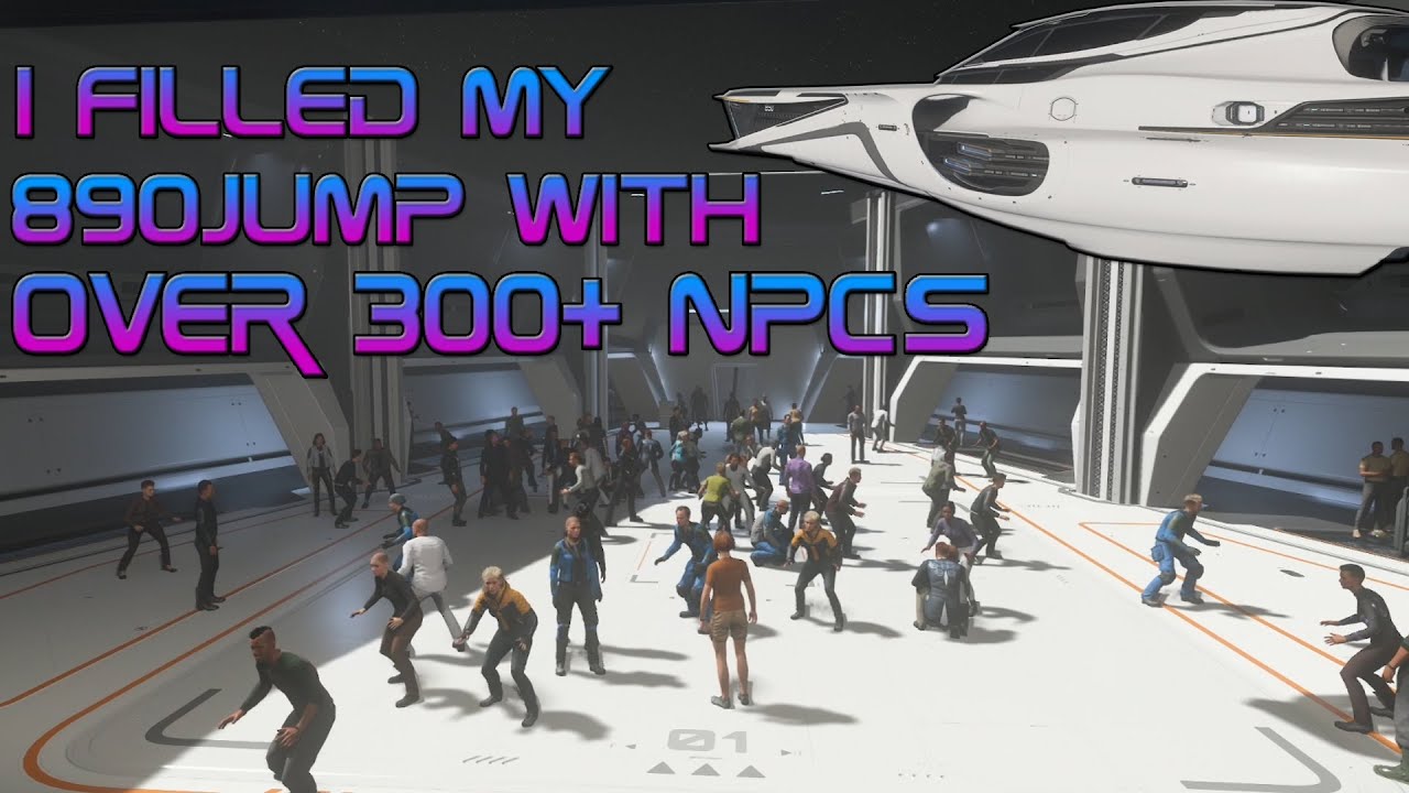I decided to full my 890 jump up with a LOT npc's. - YouTube