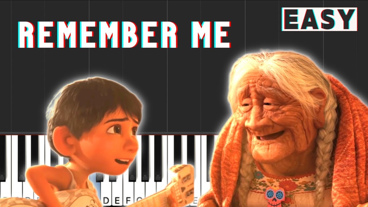 Remember Me - Coco | Piano Tutorial (EASY) - YouTube