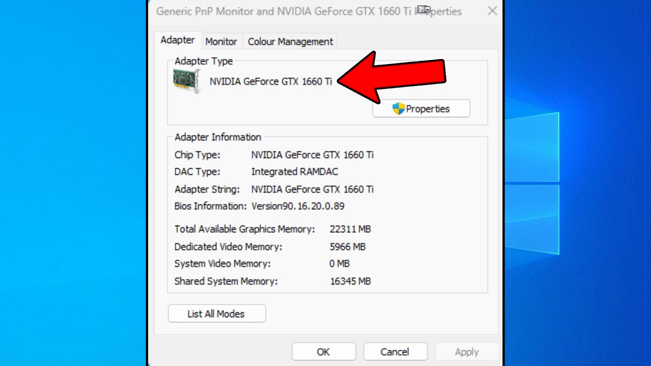 How To View Display Adapter Properties in Windows 11 - YouTube