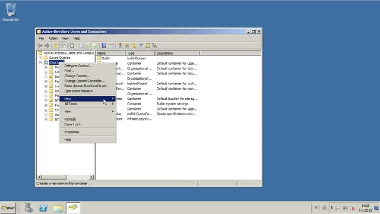 How to create an organisational unit AKA OU in AD in Windows server ...