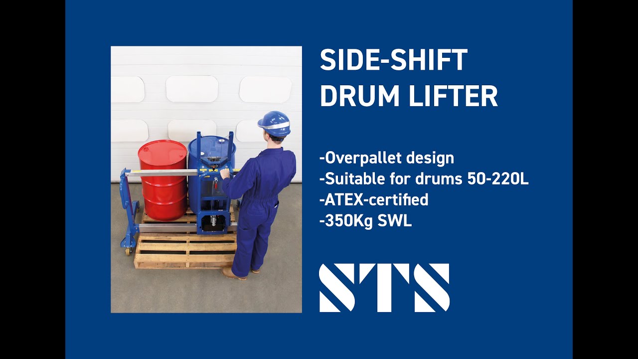 Side-Shift Drum Lifter (Model: DTP04-R500-1250) - YouTube