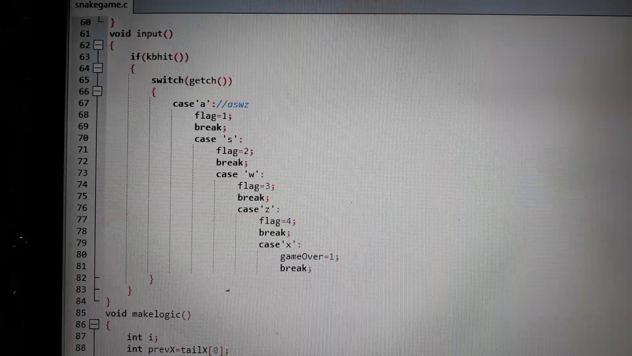 A Snake Game With Explanation In C Programming Language | Naima
