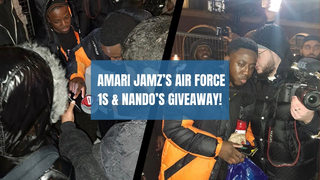 AMARI JAMZ'S AIR FORCE ONES & NANDO'S GIVEAWAY I DBENZINHO - YouTube